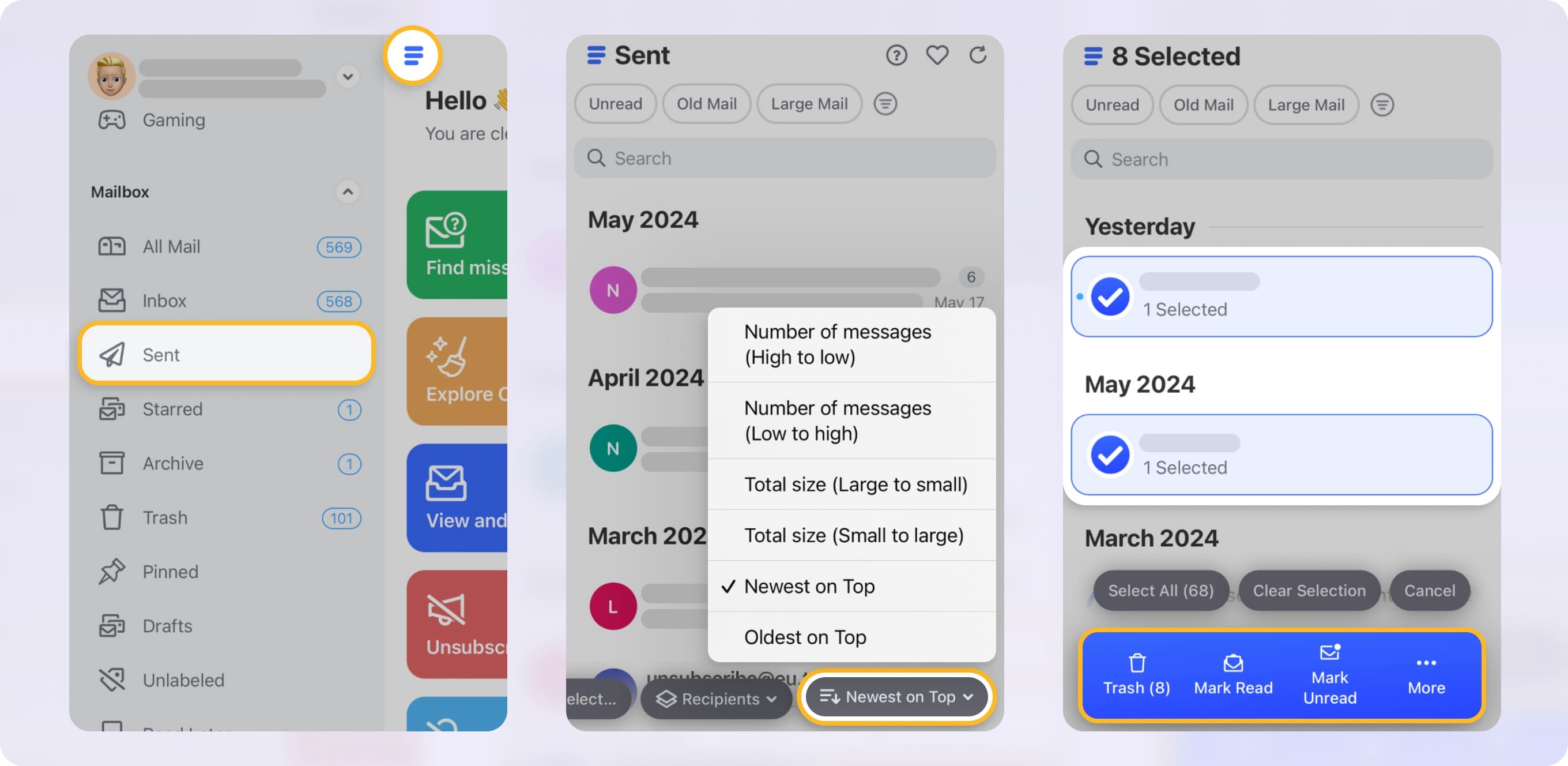 Delete Multiple Emails in Xfinity (Comcast) Easily